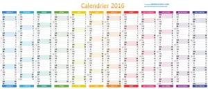 Calendrier avec semaine sur Excel – Modèles EXCEL
